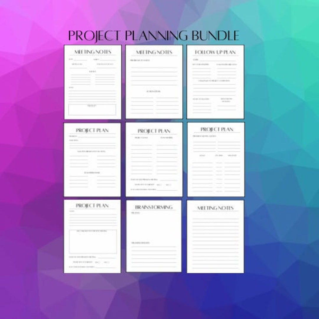 Digital Project Planning Bundle - Etsy