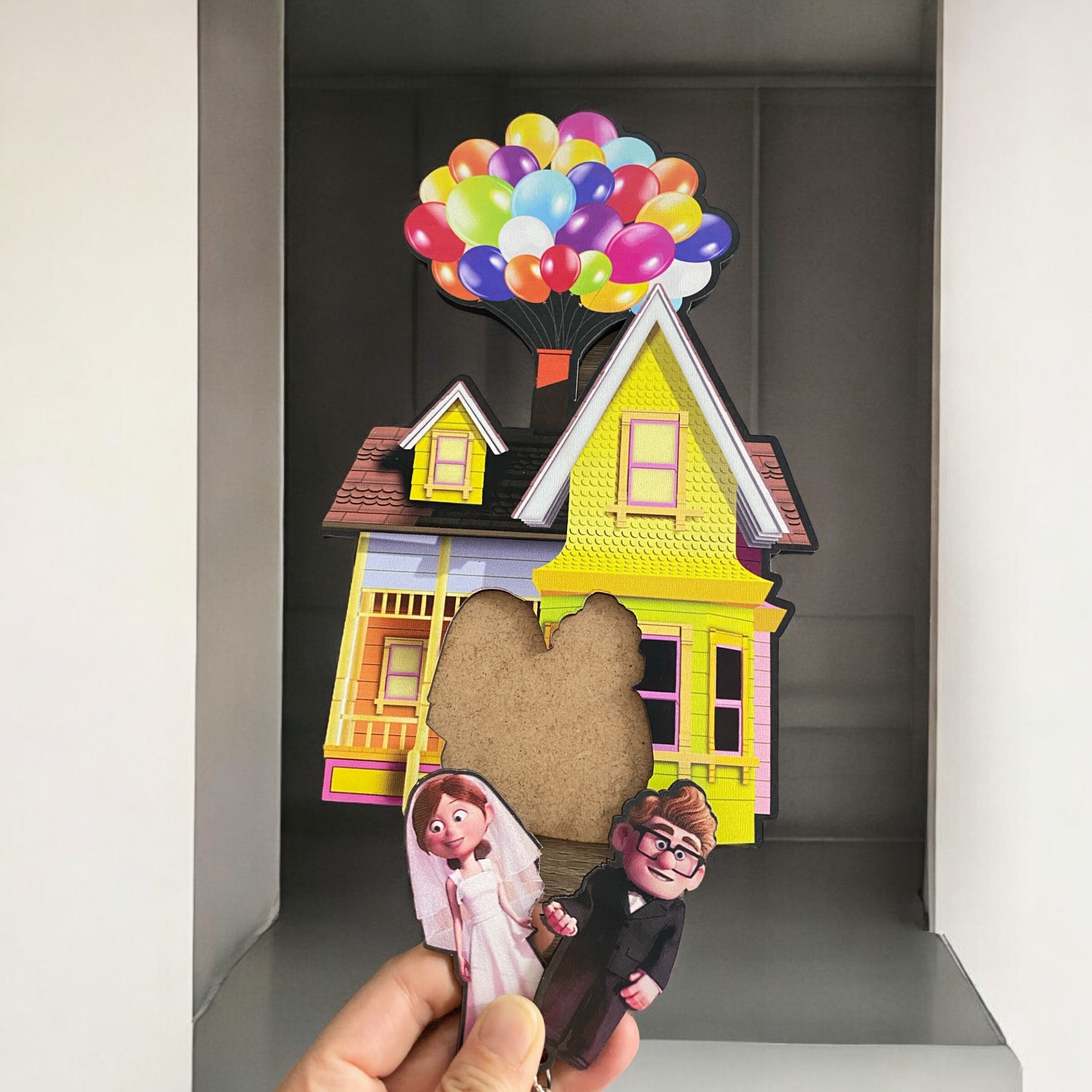 UP Cartoon Keychain, Ellie and Carl Keychain, Keychain Strap, High ...