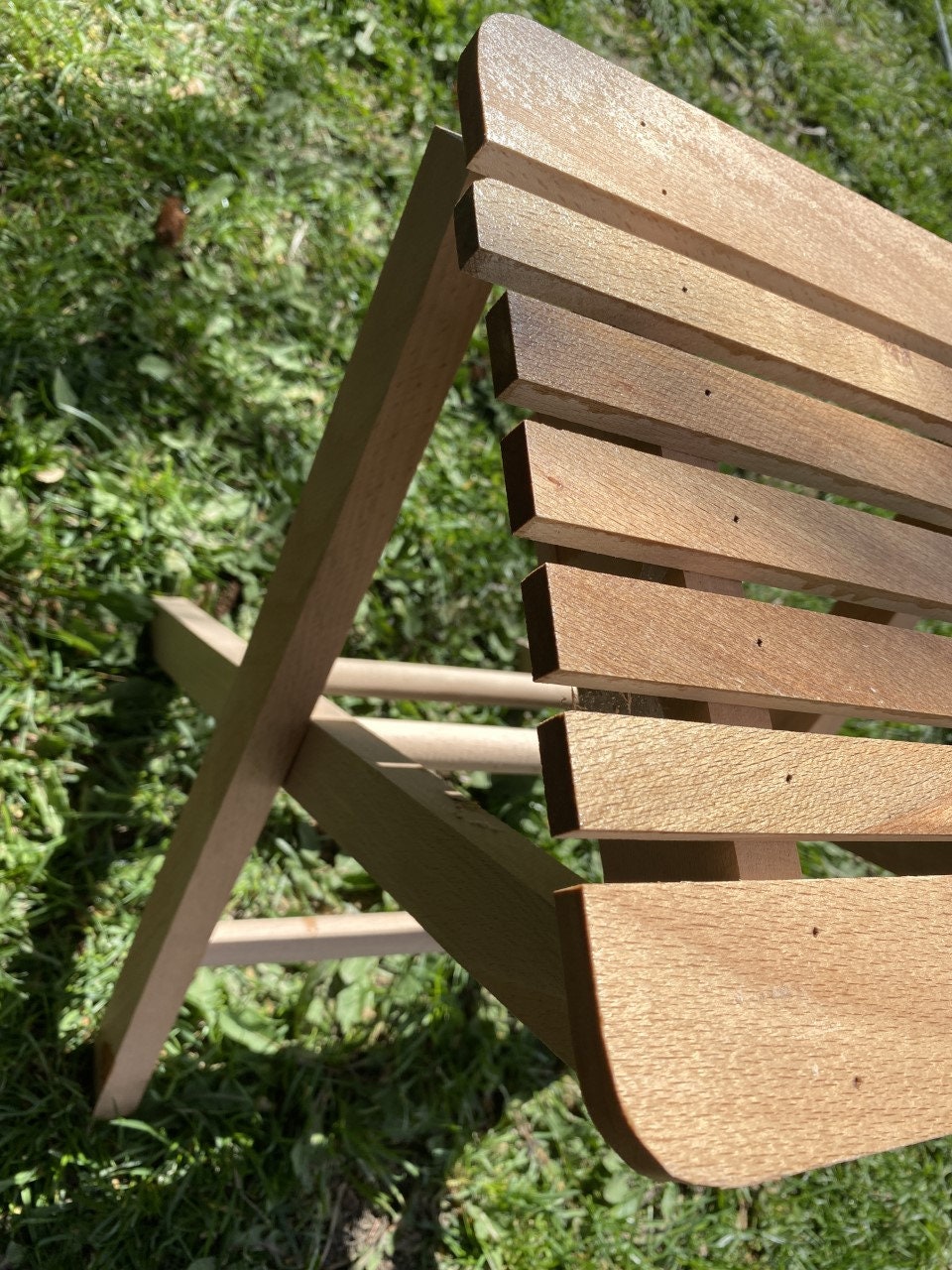 Folding Stool, Natural Stool, Wooden Stool, Balcony Stool, Picnic Stool ...