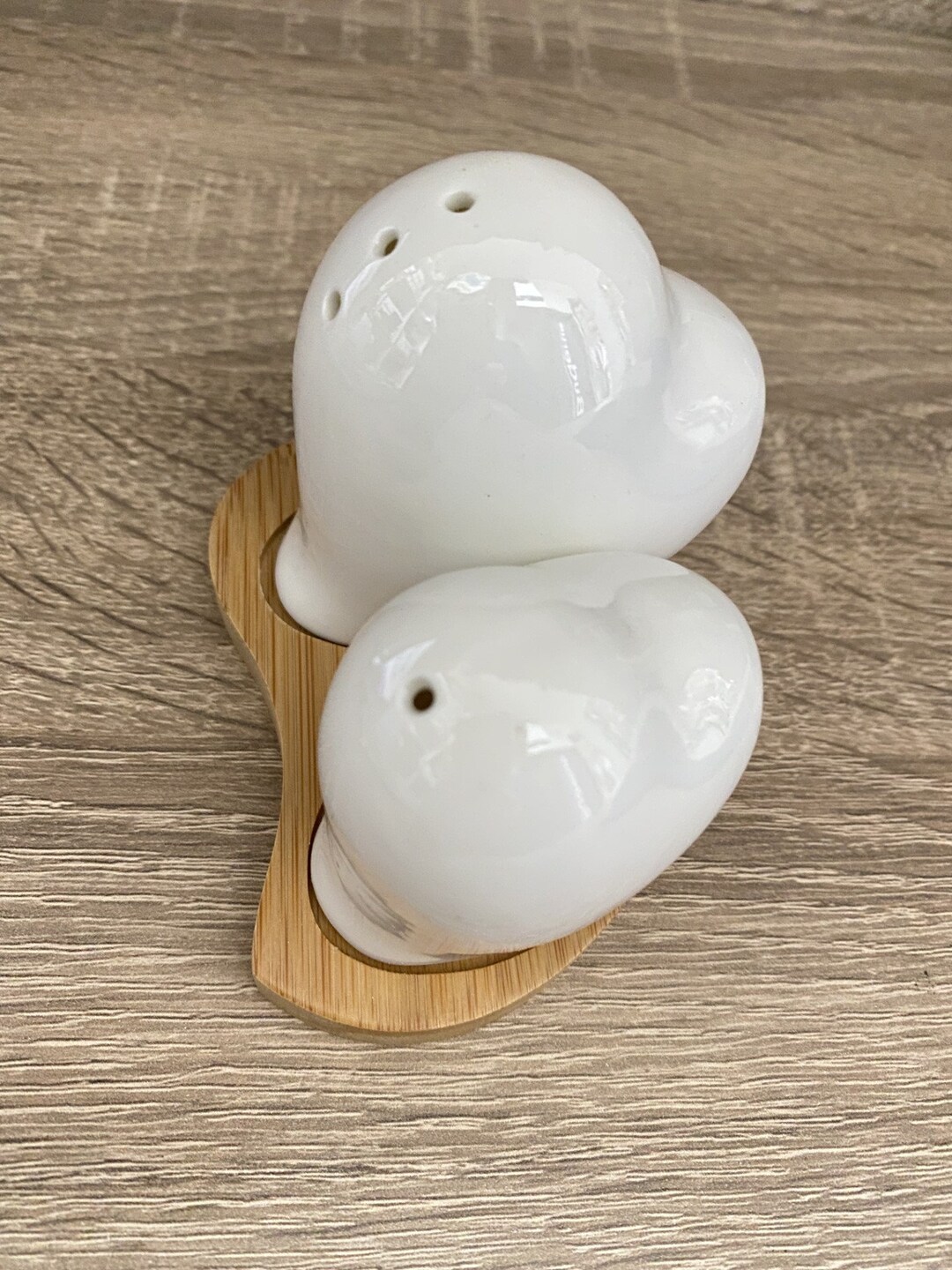 Salt Shaker, Double Spice Set, Double Spice Rack With Bamboo Stand ...