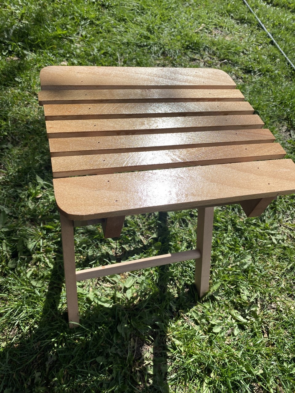 Folding Stool, Natural Stool, Wooden Stool, Balcony Stool, Picnic Stool ...