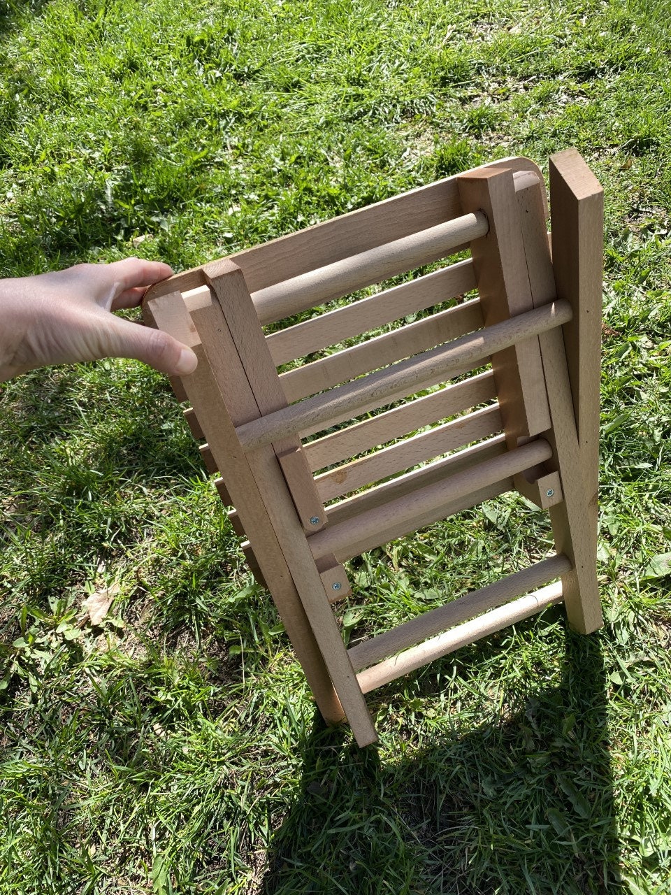 Folding Stool, Natural Stool, Wooden Stool, Balcony Stool, Picnic Stool ...