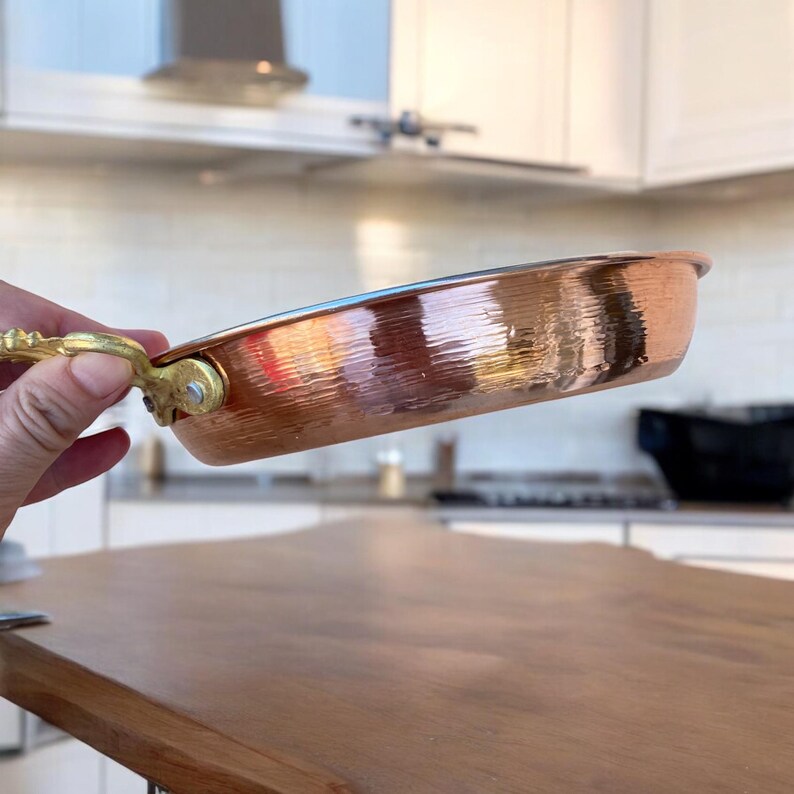 Omelette Pan, Copper Egg Pan, Handmade Copper Pan, Handmade Forged ...