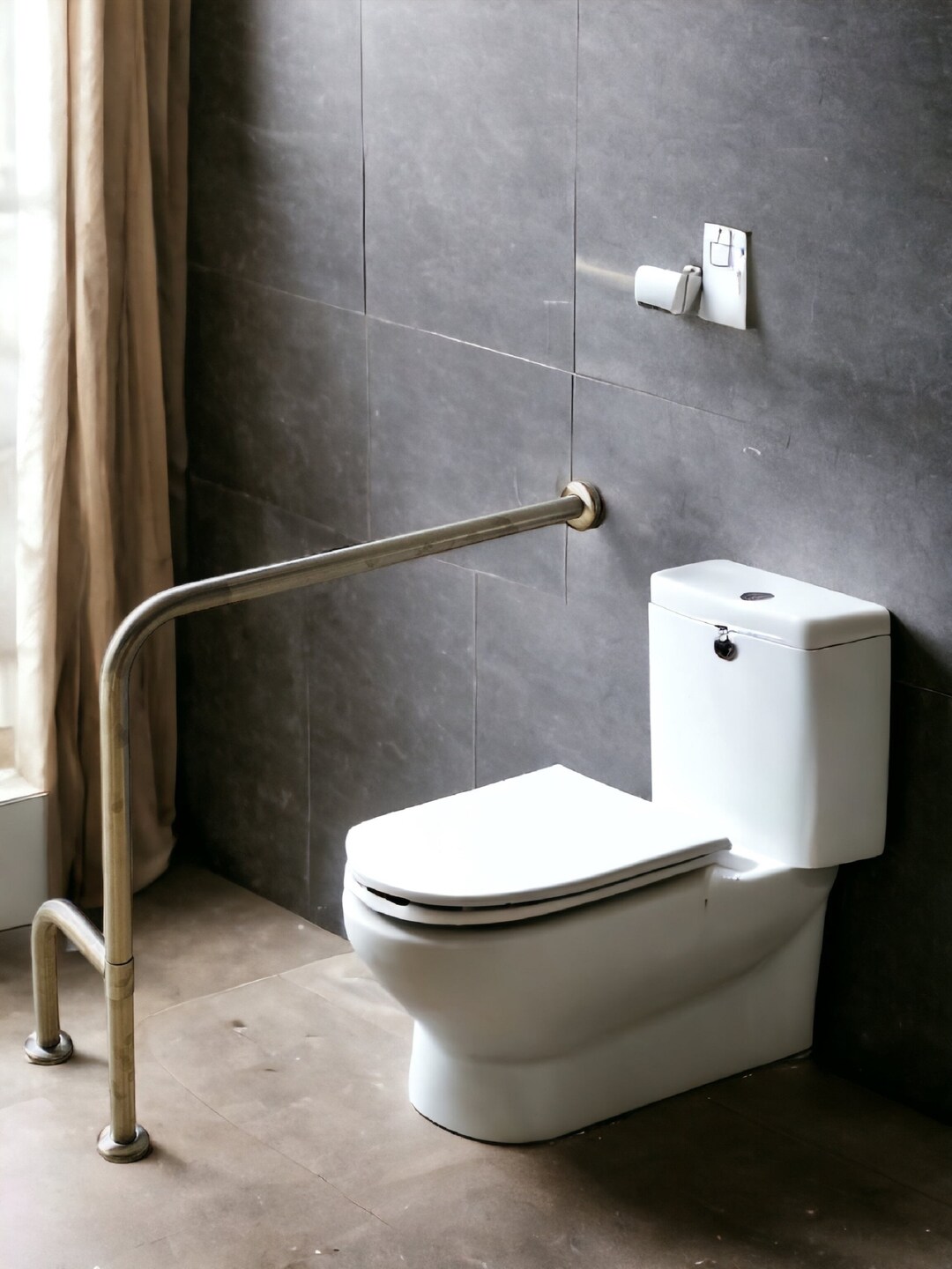 Bathroom Toilet Rail Support Disabled Grab Bar for Elderly and Disabled ...