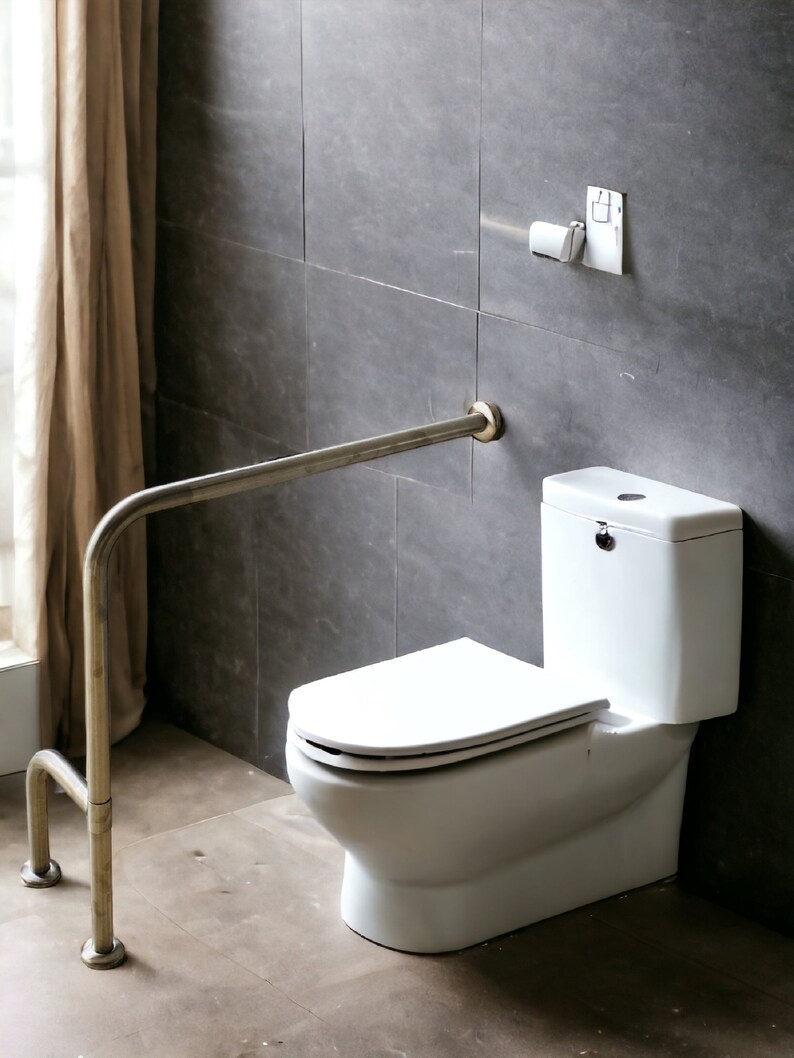 Bathroom Toilet Rail Support Disabled Grab Bar for Elderly and Disabled ...
