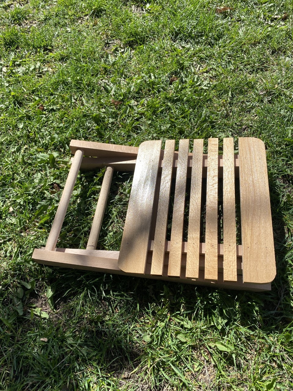 Folding Stool, Natural Stool, Wooden Stool, Balcony Stool, Picnic Stool ...