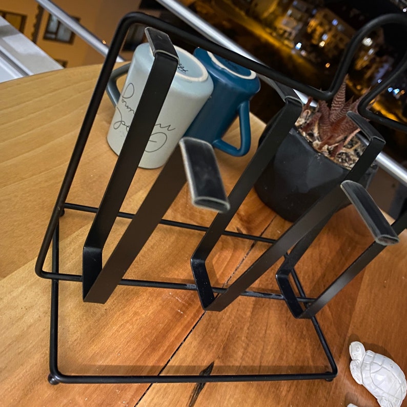 Countertop Coffee Mug Rack Standing, Handmade Home Decor Tea Cup Holder ...