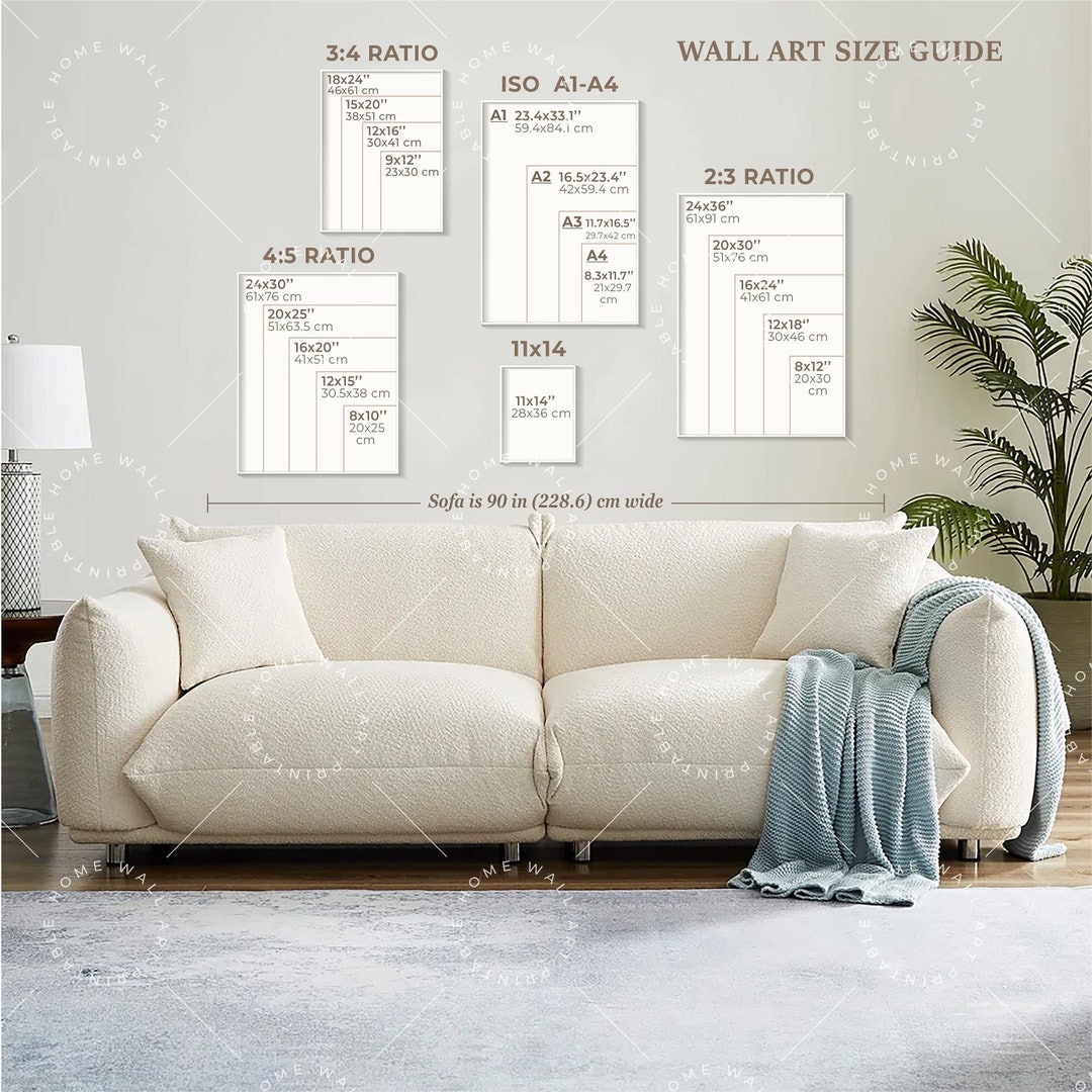 Wall Art Size Guide, Frame Sizes, Photo Sizes, Poster Size Chart ...