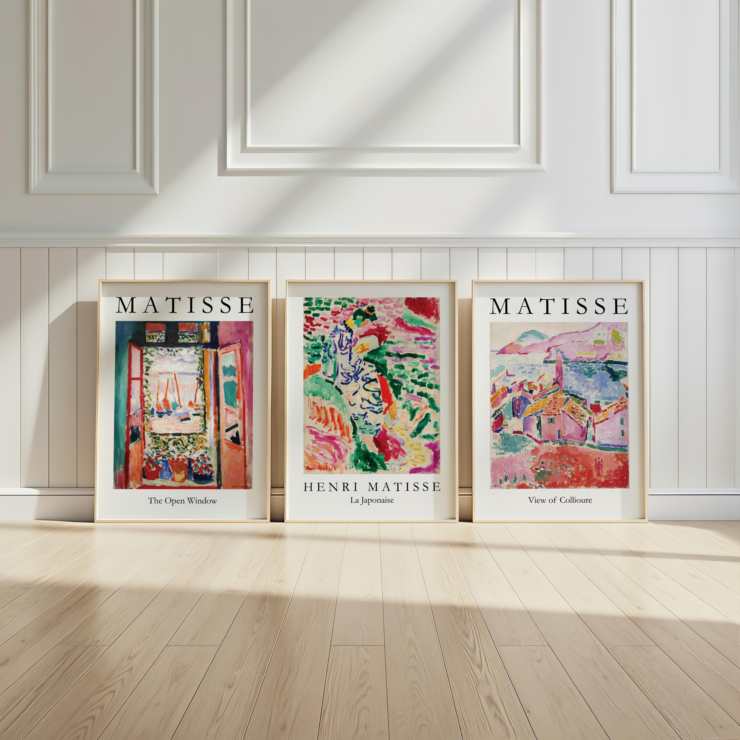 Matisse Prints Set of 3: the Open Window, La Japonaise (digital ...