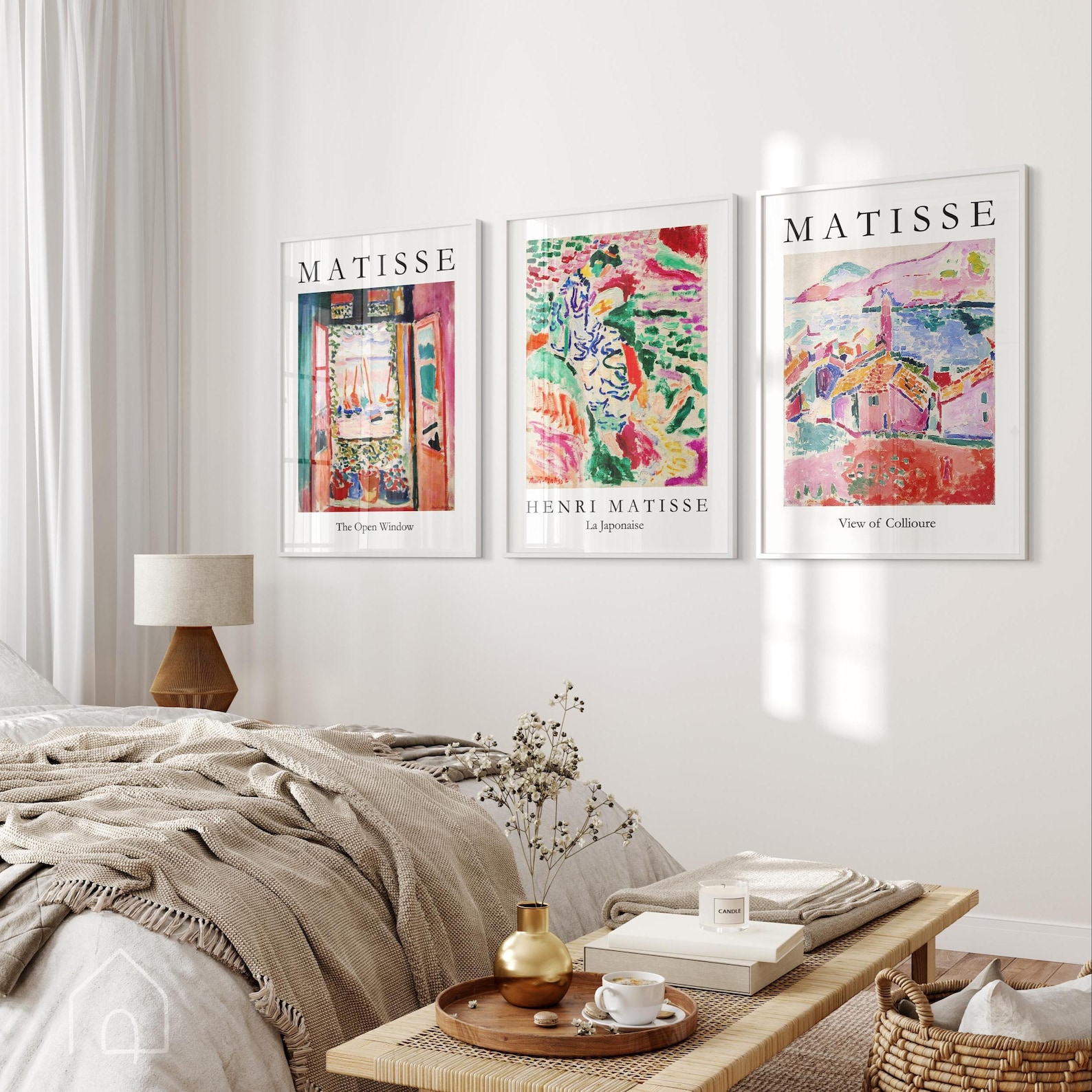 Matisse Prints Set of 3: the Open Window, La Japonaise (digital ...