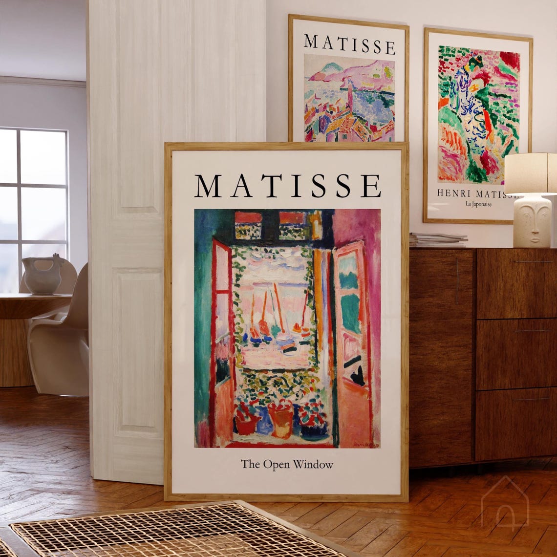 Matisse Prints Set of 3: the Open Window, La Japonaise (digital ...
