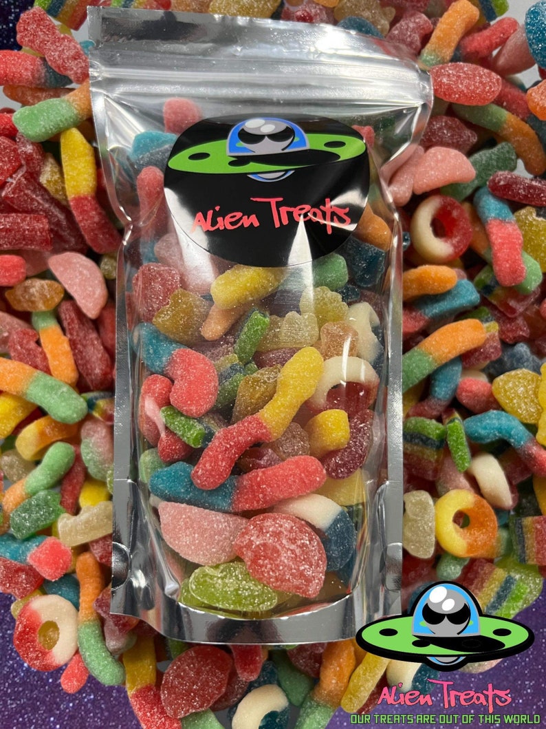 Galactic Sour Gummy Mix L Sour L Variety L Aliens L Treats L Gummies - Etsy