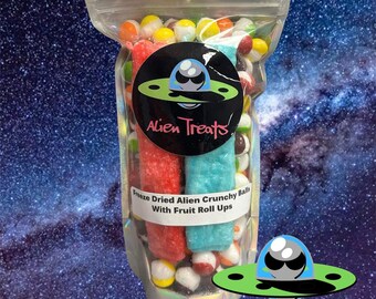 Freeze Dried Candy L Tub L Bulk L Rainbow Crunchy Alien Balls L Space ...