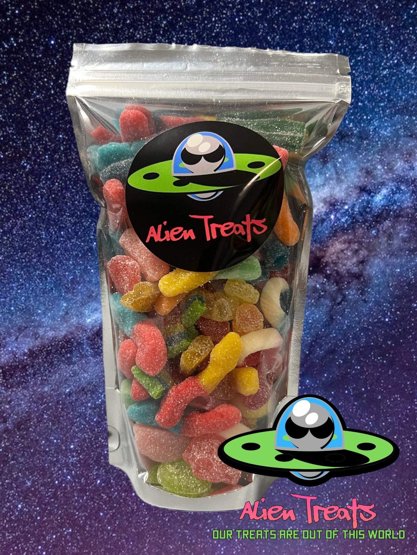 Galactic Sour Gummy Mix L Sour L Variety L Aliens L Treats L Gummies - Etsy