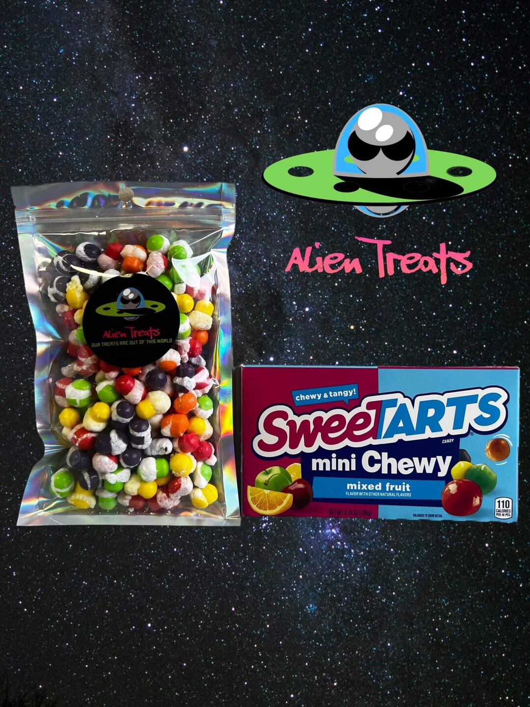 Freeze Dried Candy L Sweettarts L Treats L Alien L Gifts L - Etsy