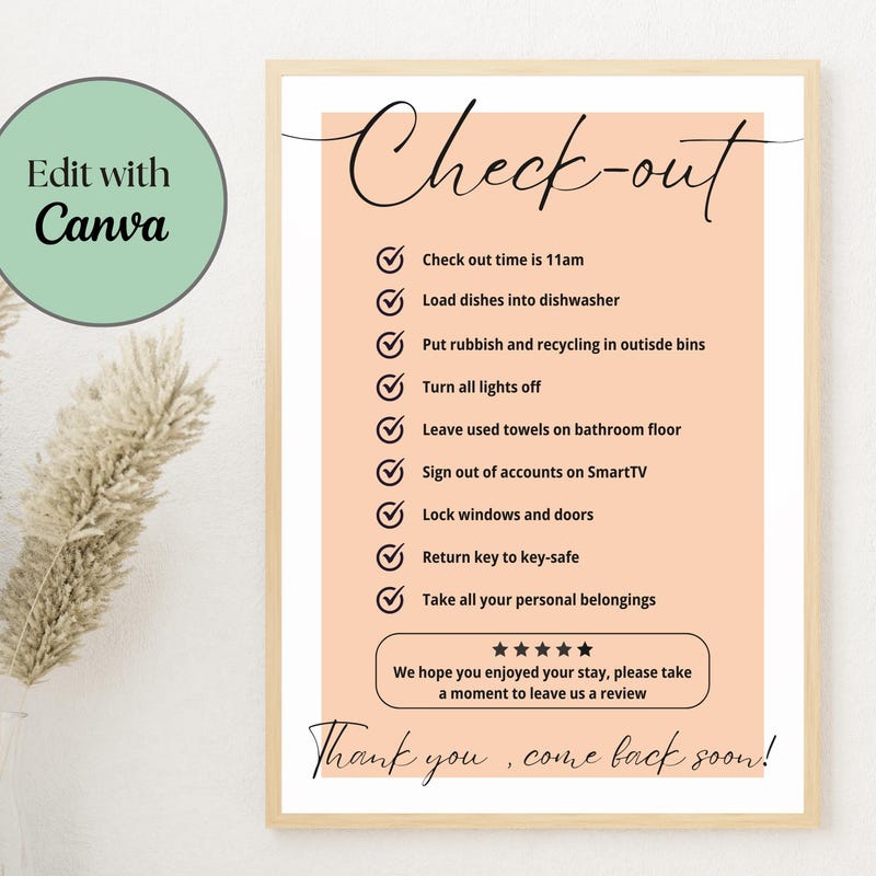 Check Out Sign - Etsy