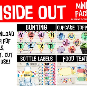 Inside Out Party Mini Pack Inside Out Party Supplies Inside Out ...