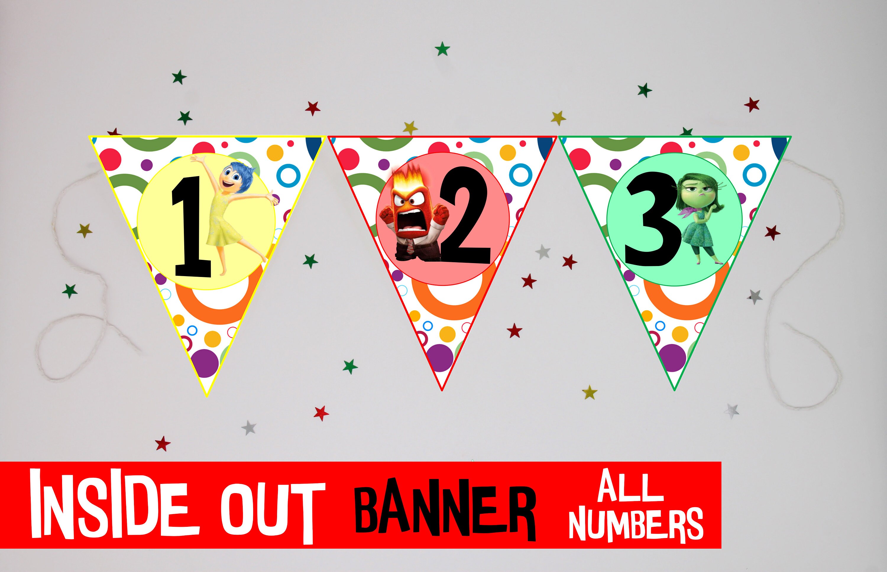 Inside Out Banner Inside Out Birthday Banner Inside Out - Etsy