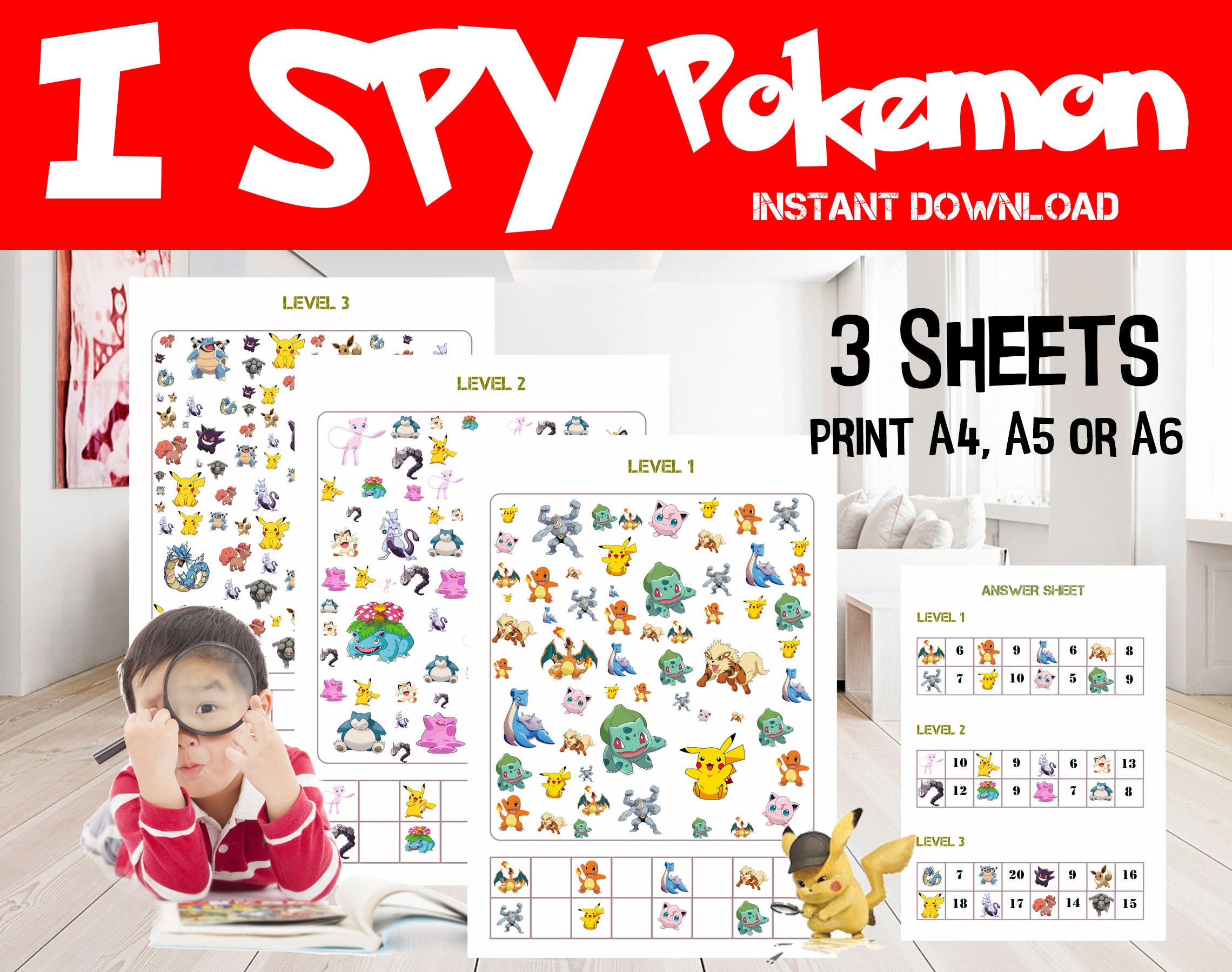 Pokemon I Spy Game Pokemon Look & Find Game Printable Pokemon Game ...
