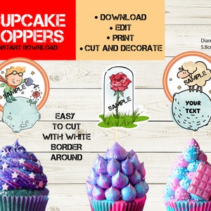 Editable Little Prince Inspired Cupcake Toppers Little Prince Party ...