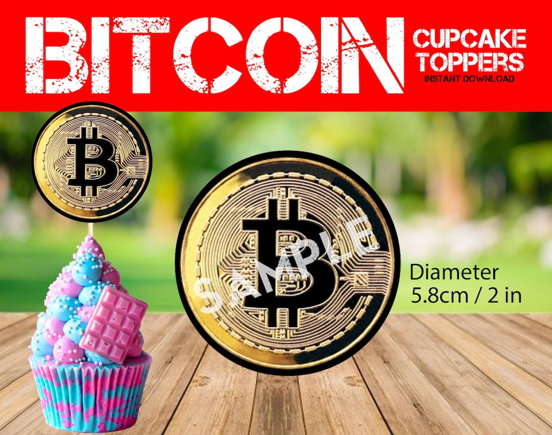 Cryptocurrency Cupcake Toppers Bitcoin Cupcake Toppers Crypto ...