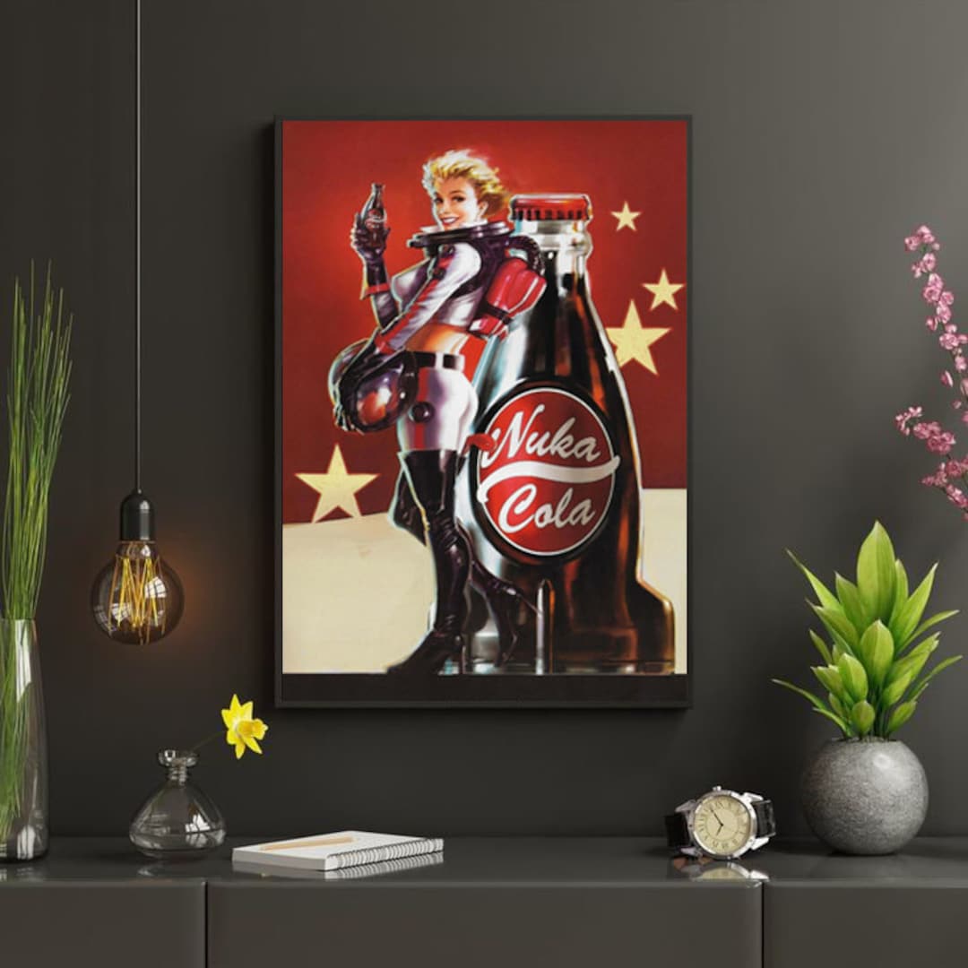 Fallout Nuka Cola Girl Poster A3 / A4 / A5 Nuka Cola Poster Digital ...