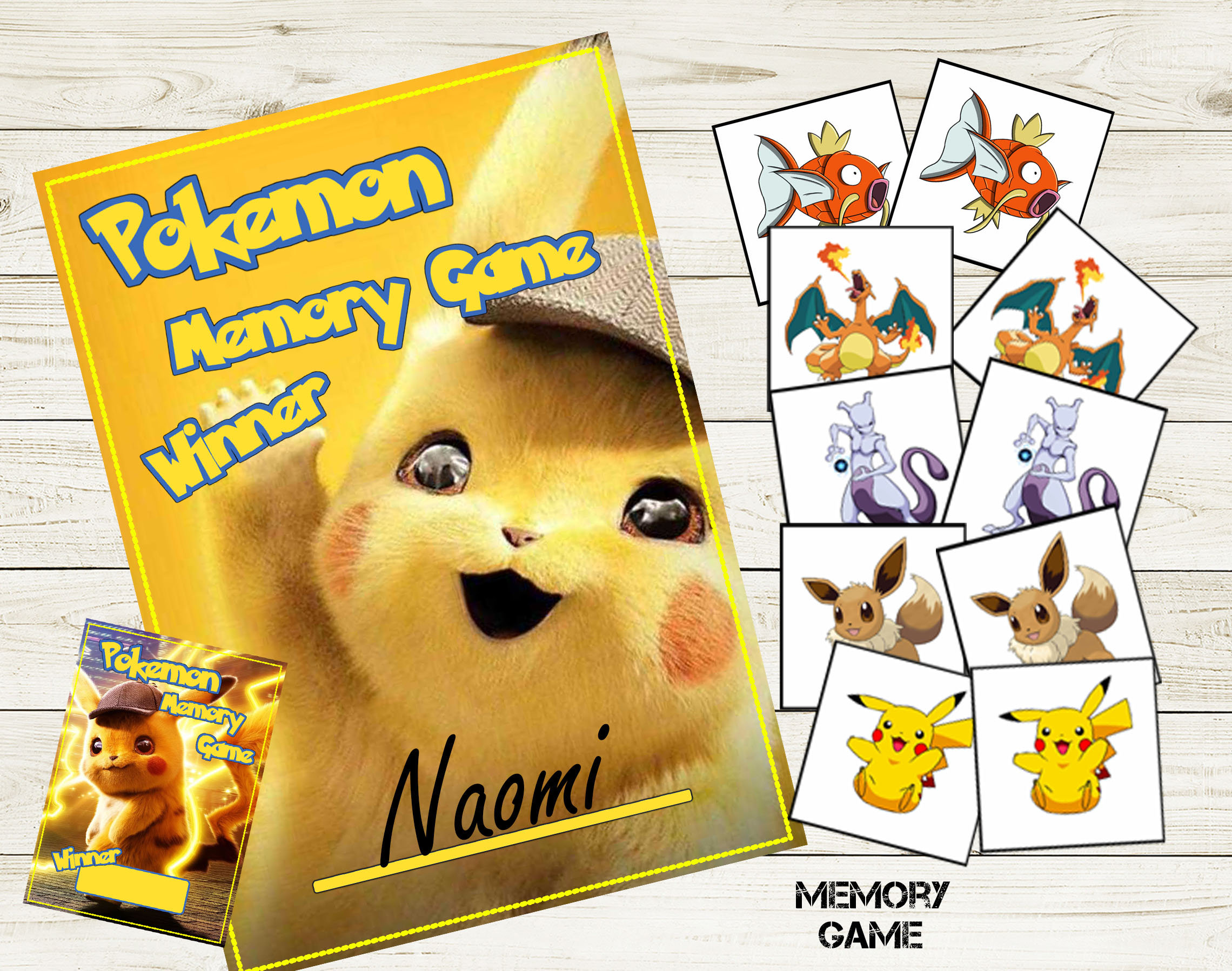 30 Card Pokemon Bingo & Memory Game Pokemon Bingo 5x5 - Etsy UK