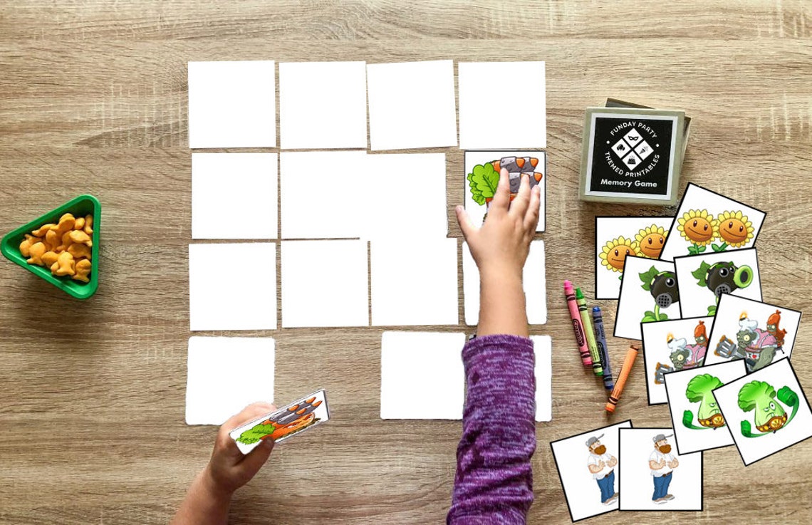 10 Card Plants Vs Zombies Bingo & Memory Game Plants Vs - Etsy