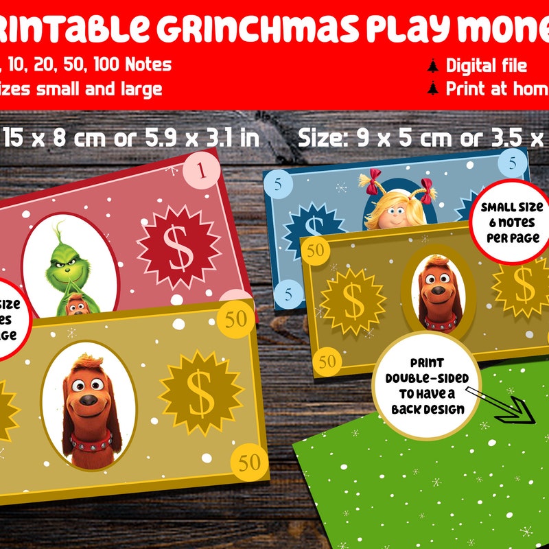 Grinch Money Holder - Etsy