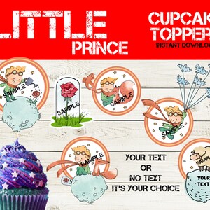 Editable Little Prince Inspired Cupcake Toppers Little Prince Party ...