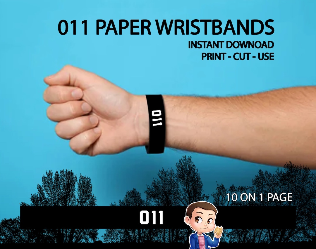 Stranger Things-inspired Paper Wristbands Eleven Bracelets Teenage ...