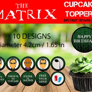 5 Matrix Printable Decorations Matrix Party Supplies Matrix Ultimate ...