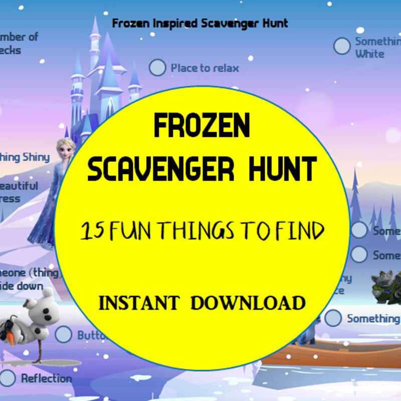 Frozen Printable - Etsy