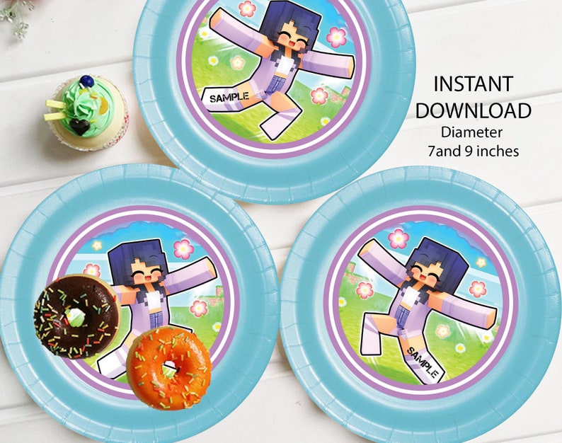 APHMAU Plate Inserts Printable APHMAU Birthday Table Decor - Etsy