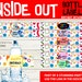 Inside Out Bottle Label Inside Out Birthday Drink Labels Inside Out ...