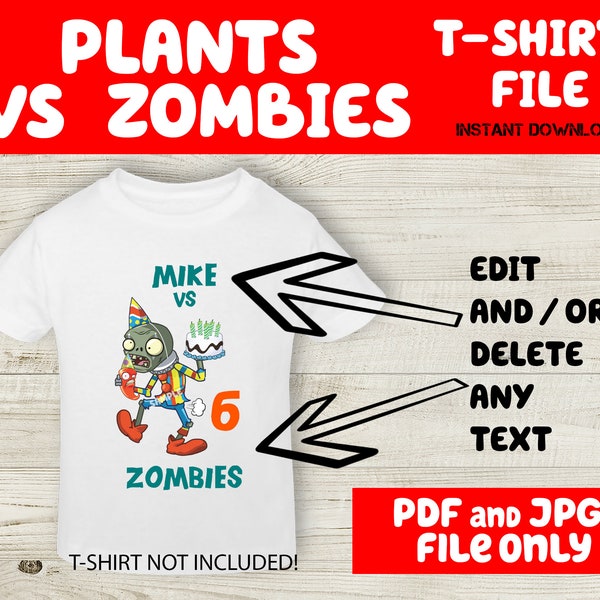 Plants Vs Zombies Boys Tshirt - Etsy