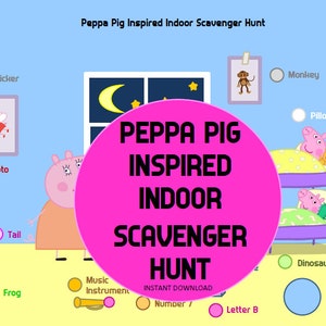 Peppa Pig Inspired Scavenger Hunts Set of 3 Peppa Pig Inspired ...