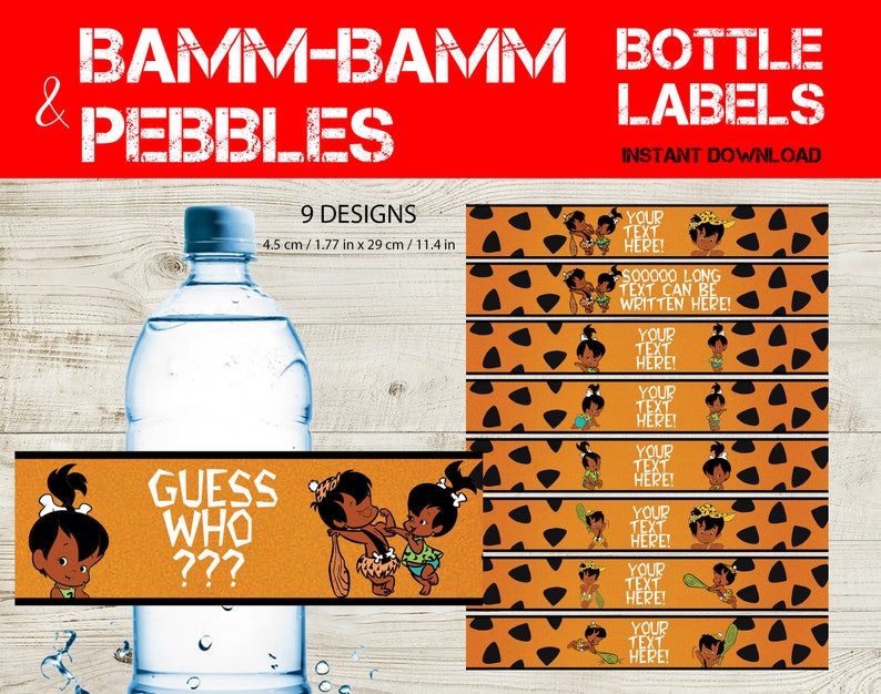 African American Pebbles Bam Bam Party Supplies Flinstones - Etsy African American Pebbles Bam Bam Party Supplies Flinstones - Etsy