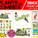 10 Card Plants Vs Zombies Bingo & Memory Game Plants Vs - Etsy