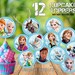 Frozen Cupcake Toppers, Frozen Party Decorations, Elsa, Olaf, Anna and ...