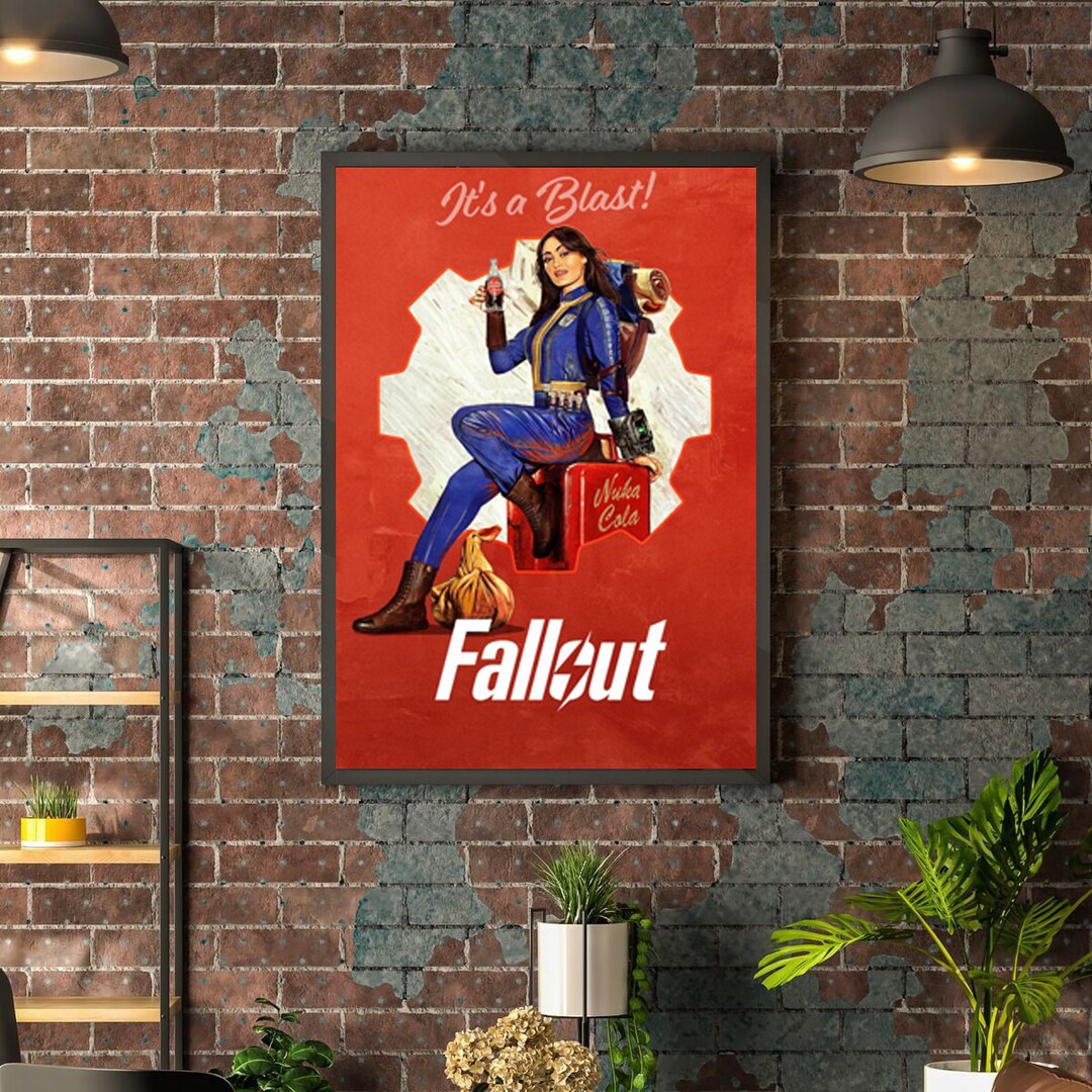 Fallout Nuka Cola Girl Poster A2/A3/A4/A5 It's a Blast Digital Download ...