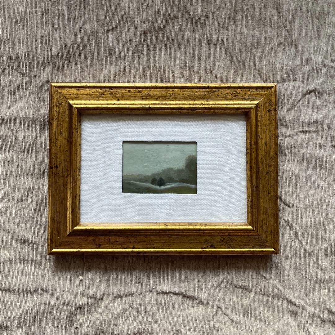 Tiny Painting Miniature Landscape Oil Painting Dollhouse Painting ...