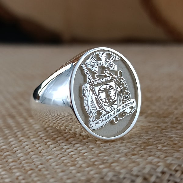 Custom Signet Ring - Etsy