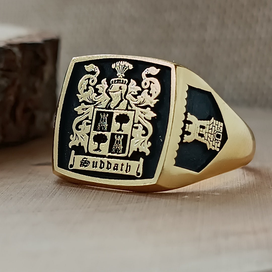 Custom Family Rings, Scottish Clan Rings, Family Crest Jewelry, Signet ...