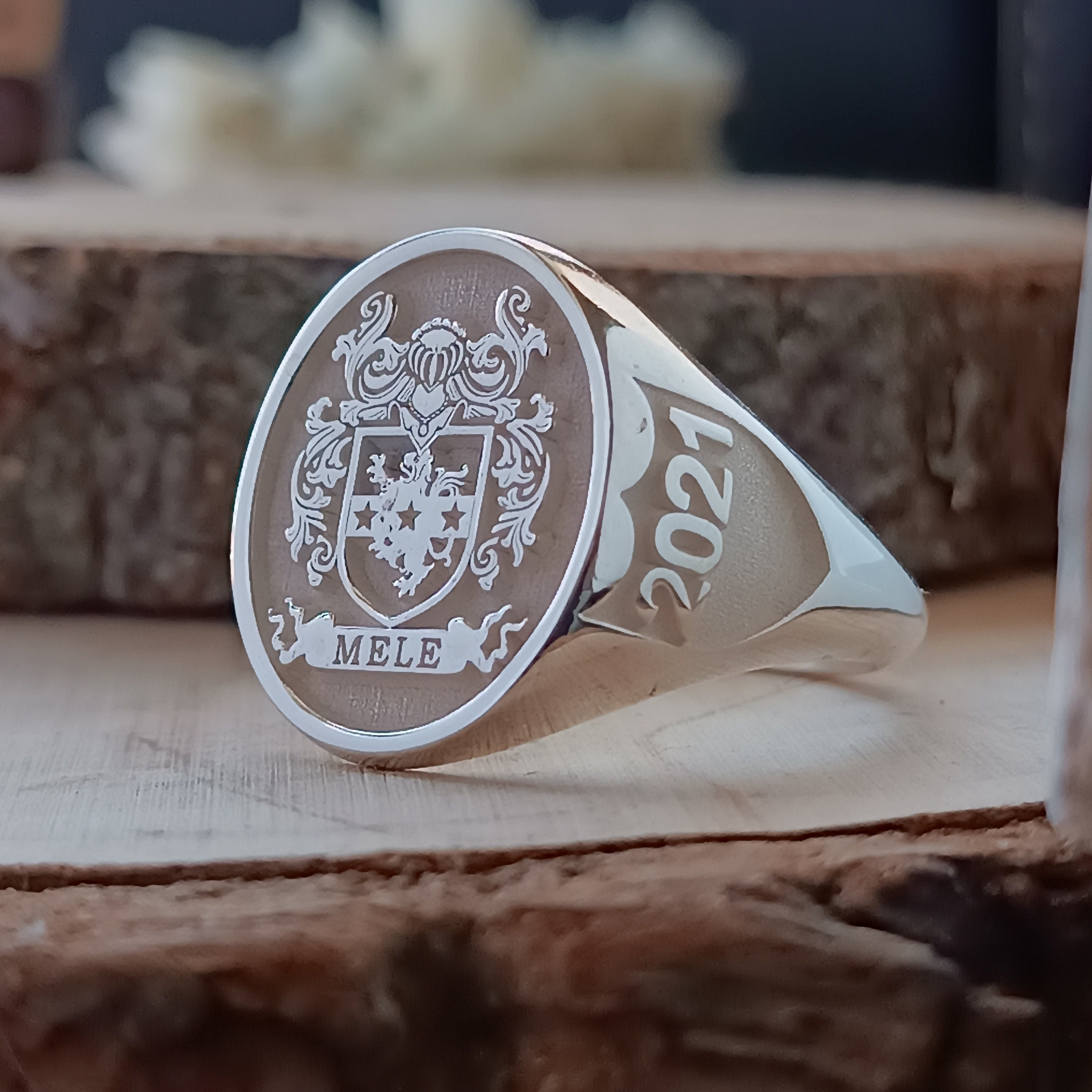 Family Crest Rings Custom Signet Ring Family Crest Signet - Etsy