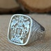 Personalized Gold Signet Ring Custom Engraved, Family Crest Ring, Coat ...
