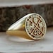 Stoic Rings,justice Wisdom Temperance Courage Ring,family Crest Rings,university Rings,gifts ...