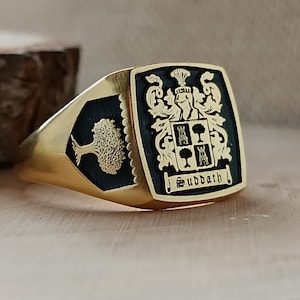 Custom Family Rings, Scottish Clan Rings, Family Crest Jewelry, Signet ...