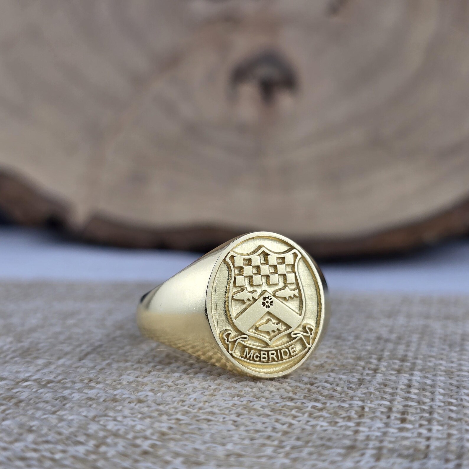 Custom Signet Ring, Family Crest Signet Ring, Personalized Jewelry ...