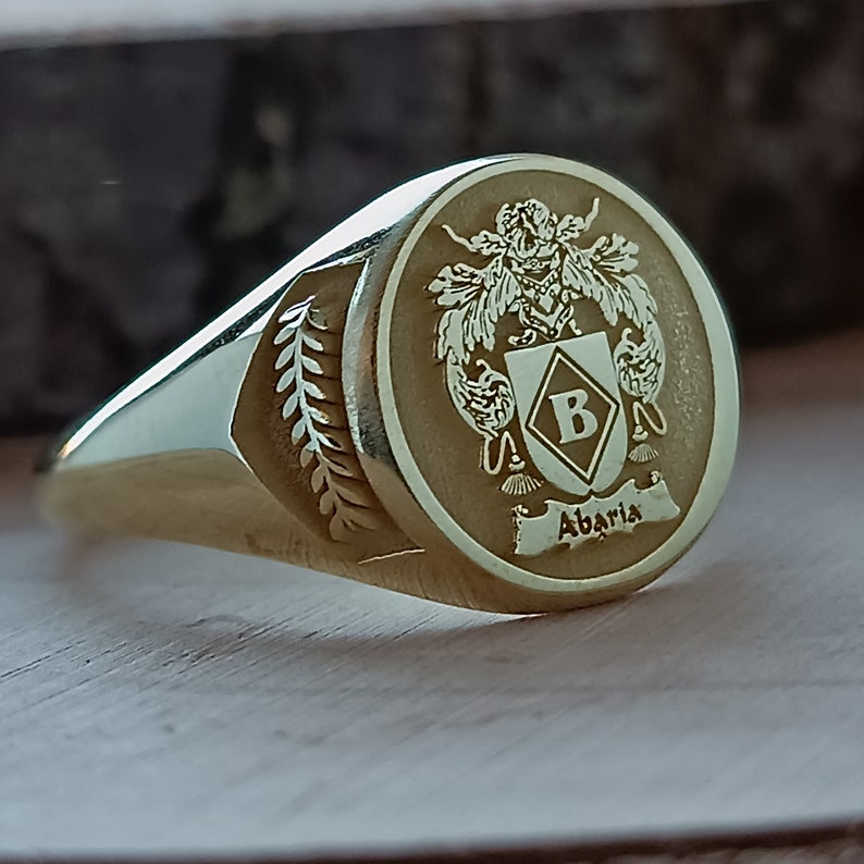 Coat of Arms Ring Crest Ring Family Crest Signet Ring - Etsy